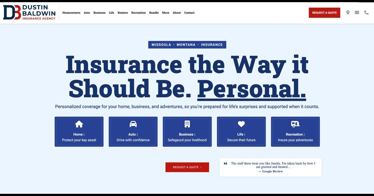 Dustin Baldwin Insurance Agency | Missoula, Montana Insurance